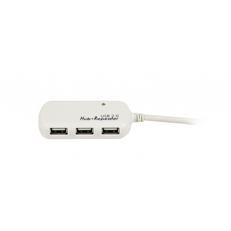 NEXIS UE8212 12m USB 2.0 Extender Cable with 4-Port USB Hub