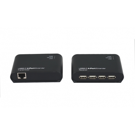 50m 4 Port USB2.0 Extender via CAT 5e/6 with Power Adapter