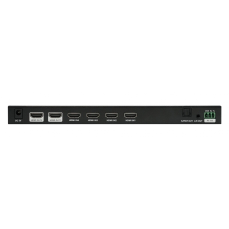4 In 2 Out HDMI Matrix Switch with audio out & auto down scaler