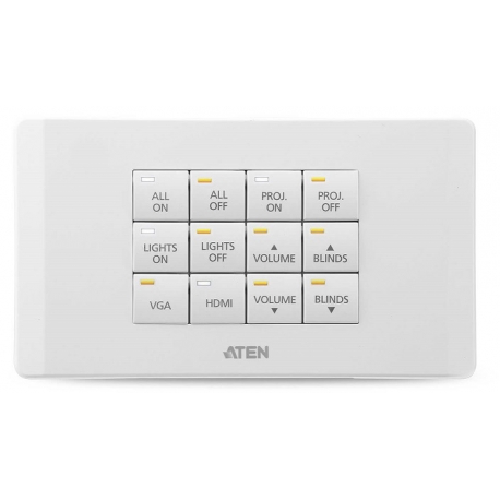 ATEN Control System - 12-button Keypad (EU, 2 Gang) keypad tabletop kit