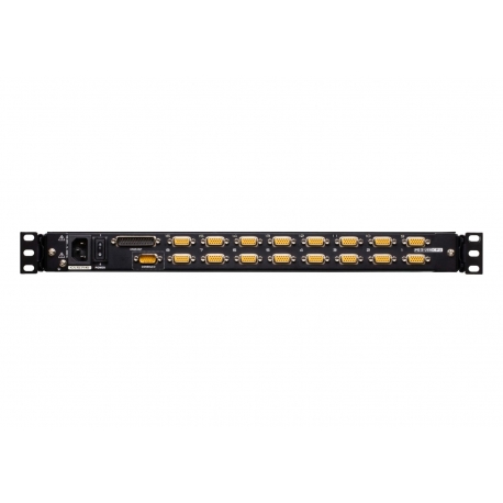 16 Port PS/2-USB VGA Single Rail 19" LCD KVM Switch