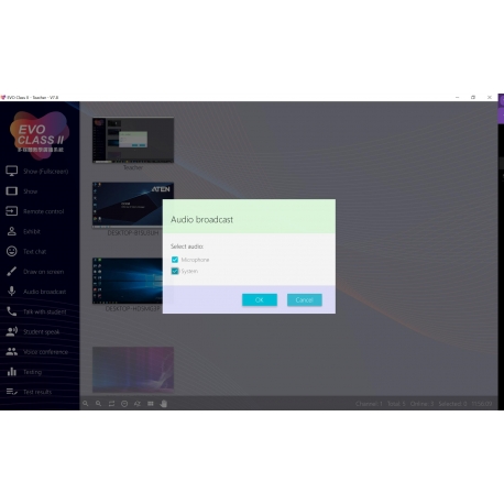EVO Class II Computer Lab classroom software สำหรับห้องเรียนคอมฯ
