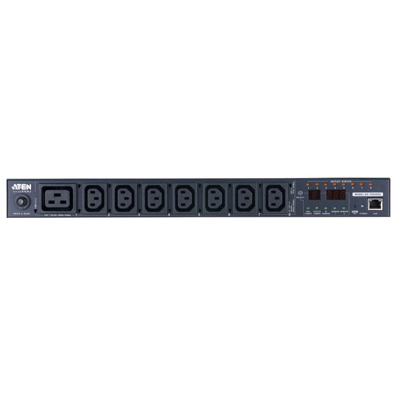 ATEN PDU 8 OUTLET C13x7+C19x1 ปลั๊กแบบซีเควนซ์ไฟสั่งเปิดปิดผ่านเน็ตได้