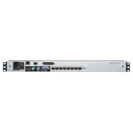 8-Port Dual Rail LCD 19 inch. KVM Switch LCD Console + Cat 5 High ...