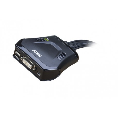 2-Port USB DVI KVM Cable
