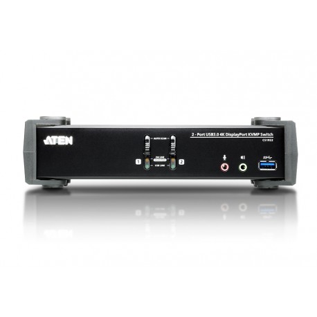 CS1922 เป็น 4K DisplayPort KVMP™ มี USB 3.1 peripheral Audio
