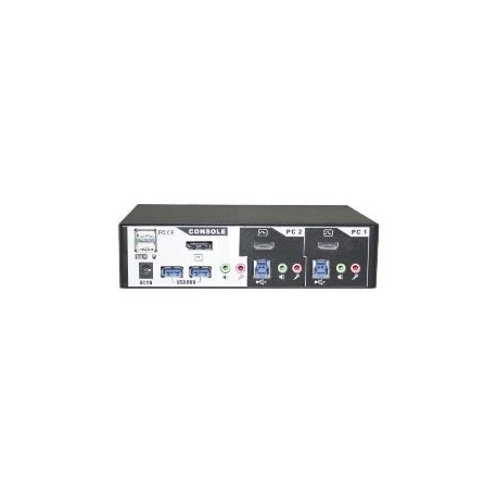 2-Port Smart Touch HDMI USB KVM Switch w/ USB 3.0 Hubs